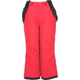 Skihose ZIGZAG "Soho" Gr. 104, EURO-Größen, pink (pink-schwarz) Kinder Hosen mit abnehmbaren Hosenträgern