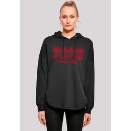 Kapuzenpullover F4NT4STIC "Stranger Things Flames Netflix TV Series" Gr. L, schwarz Damen Pullover Premium Qualität