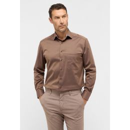 Langarmhemd Eterna "COMFORT FIT" Gr. 40, Normalgrößen, braun (chestnut) Herren Hemden