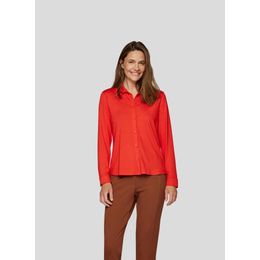 Klassische Bluse Rabe "Rabe Elegante Bluse – Stilvoll und Komfortabel" Gr. 42, orange, Damen, 92%Viskose 8%Elastan, unifarben, Blusen