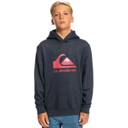 Kapuzensweatshirt Quiksilver "Big Logo" Gr. 12, blau (navy blazer heather) Kinder Sweatshirts