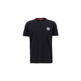 T-Shirt Alpha Industries "Alpha Industries Men - T-Shirts Space Shuttle T" Gr. L, schwarz, Herren, Shell: 100% Cotton [grey heather=90% CO, 10% Polyester], Shirts