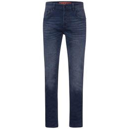 Gerade Jeans Street One MEN Gr. 29, Länge 32, blau (dark blue wash) Herren Jeans in dunkelblauer Waschung