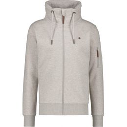 alife and kickin Sweatjacke ALIFE & KICKIN "Herren EliasAK A" Gr. L, beige (pumice melange) Herren Sweatjacken