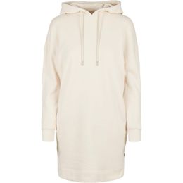 Shirtkleid Urban Classics "Urban Classics Damen Ladies Organic Oversized Terry Hoody Dress" Gr. M, US-Größen, beige (sandweiß) Damen Kleider