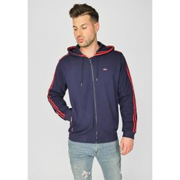 Kapuzensweatjacke JCC "310212092", Herren, Gr. 4XL, blau (navy), 60% Baumwolle, 40% Polyester, Sweatjacken