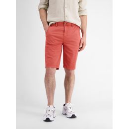 Bermudas Lerros "Lerros Stretch Chino-Bermuda" Gr. 32, Normalgrößen, rot (dark coral red) Herren Hosen