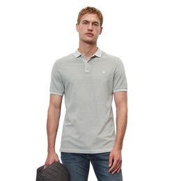 Marc O'Polo Poloshirt MARC O'POLO "aus Organic Cotton-Stretch" Gr. L, grau Herren Shirts