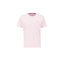 T-Shirt Alpha Industries "Alpha Industries Men - T-Shirts Unisex EMB T-Shirt" Gr. XS, pink (pastel pink), Herren, Shell: 100% Cotton, Shirts