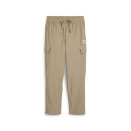 Sporthose Puma "Classics Cargohose Herren" Gr. L, Normalgrößen, beige (oak branch beige) Herren Hosen