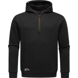 Kapuzenpullover Ragwear "Arrwen" Gr. L (52), schwarz Herren Pullover Gemütlicher Hoodie mit verstellbarer Kapuze