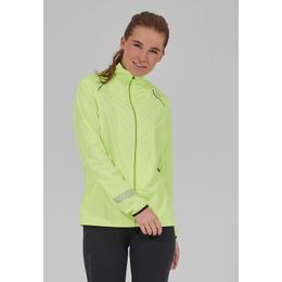 Laufjacke Endurance "CULLY XQL", Damen, Gr. 40, gelb (neongelb), 100% Polyester, mehrfarbig, sportlich, normal, ohne Ausschnitt, Jacken, mit reflektierenden Elementen