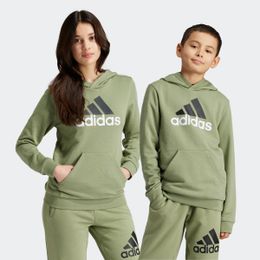 Kapuzensweatshirt adidas Sportswear "U BL 2 HOODIE" Gr. 140, grün (tent green / black) Kinder Sweatshirts