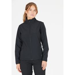 Softshelljacke WHISTLER "Lango", Damen, Gr. 36, schwarz, 100% Polyester, unifarben, sportlich, hoch geschlossener Ausschnitt, Jacken, mit 8.000 mm Wassersäule