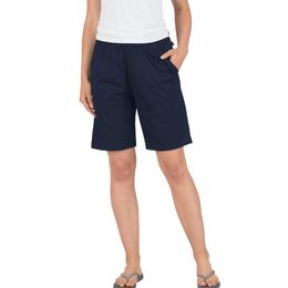 Bermudas TRIGEMA "TRIGEMA Bermuda DELUXE Baumwolle" Gr. XXL, US-Größen, blau (navy) Damen Hosen