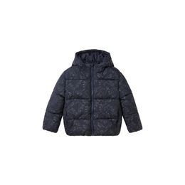 Outdoorjacke Tom Tailor Gr. 92/98, blau (navy outlined dino design) Jungen Jacken mit Kapuze