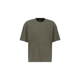 T-Shirt Alpha Industries "Alpha Industries Men - T-Shirts 3D Small Logo T" Gr. L, grün (schwarz olive), Herren, Obermaterial: 100% Baumwolle, Shirts