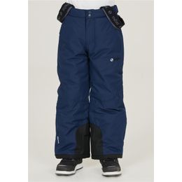 Skihose ZIGZAG "Provo" Gr. 104, EURO-Größen, blau (dunkelblau-blau) Kinder Hosen mit 10.000 mm Wassersäule