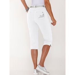 Caprijeans Classic Basics Gr. 40, Normalgrößen, weiß Damen Jeans