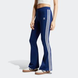 Leggings adidas originals "FLARED LEGGINGS" Gr. M, N-Gr, blau (dark blue) Damen Hosen