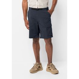 Shorts Jack Wolfskin "WANDERTHIRST SHORTS M", Herren, Gr. 46, Normalgrößen, blau (night, blau), OBERSTOFF 94% POLYAMID, 6% ELASTHAN FUTTER 65% POLYESTER, 35% BAUMWOLLE, Hosen