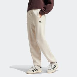 Sporthose adidas originals "ESS JOGGER FT" Gr. L, N-Gr, weiß (wonder white) Damen Hosen