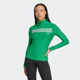 Langarmshirt adidas originals "LS 3S TEE" Gr. L, grün (green) Damen Shirts