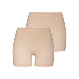 Boxer Lascana Gr. 32/34, beige, Damen, Microfaser, Obermaterial: 93% Polyamid, 7% Elasthan, unifarben, Unterhosen, aus weicher Microfaser