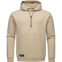 Kapuzenpullover Ragwear "Arrwen", Herren, Gr. L (52), beige (sand), Sweatware, Material: 70% Baumwolle, 30% Polyester, Basic, gerade hüftbedeckend, hoch geschlossener Ausschnitt, Pullover, Gemütlicher Herren Hoodie mit verstellbarer Kapuze