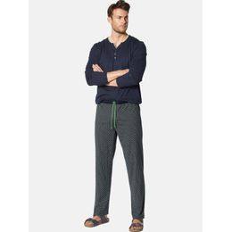 Schlafanzug Babista "Schlafanzug RICOLOSSI" Gr. L, blau (dunkelblau) Herren Homewear-Sets