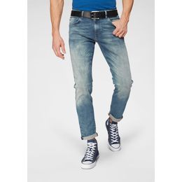 Slim-fit-Jeans PETROL INDUSTRIES "Seaham" Gr. 31, Länge 32, grün (green shadow) Herren Jeans