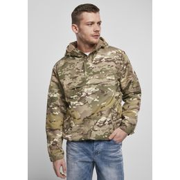 Anorak Brandit "Brandit Herren Fleece Pull Over Windbreaker" Gr. XXL, grün (tactical camo) Herren Jacken