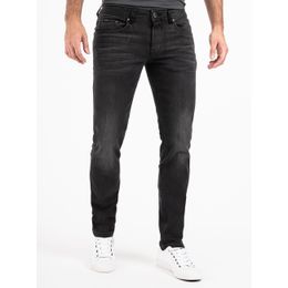 Slim-fit-Jeans PEAK TIME "Mailand" Gr. 30, Länge 32, grau (dunkelgrau) Herren Jeans 5-Pocket-Jeans mit super hohem Stretch-Anteil