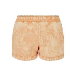 Sweatshorts Urban Classics "Urban Classics Damen Ladies Towel Washed Sweat Shorts" Gr. 5XL, US-Größen, orange (paleorange) Damen Hosen