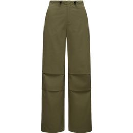 Stoffhose Ragwear "Paragata" Gr. 24, Normalgrößen, grün (olivgrün) Damen Hosen Stylische Parachute-Hose mit Kordelzügen