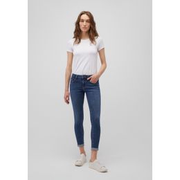 Röhrenjeans Mavi "LEXY" Gr. 25, Länge 27, blau (dark pure indigo glam) Damen Jeans Cropped Super Skinny