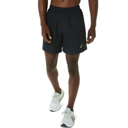 Laufshorts asics "ICON SHORT" Gr. L, N-Gr, schwarz, Herren, Obermaterial: 100% Polyester, Hosen