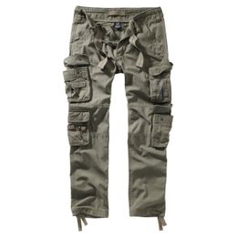 Stoffhose Brandit "Brandit Herren Pure Slim Fit Trouser" Gr. 4XL, US-Größen, grün (olive) Herren Hosen