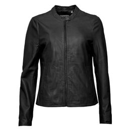 Lederjacke Maze "42021207", Damen, Gr. M, schwarz, Obermaterial: 100% Lammleder / Innenfutter: 100% Polyester / Ärmelfutter: 100% Polyester, Jacken