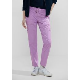 Cargohose Cecil Gr. 32, Länge 30, lila (sporty lilac) Damen Hosen Middle Waist