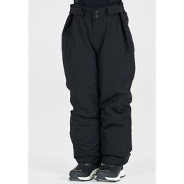 Skihose ZIGZAG "Soho" Gr. 104, EURO-Größen, schwarz Kinder Hosen mit abnehmbaren Hosenträgern