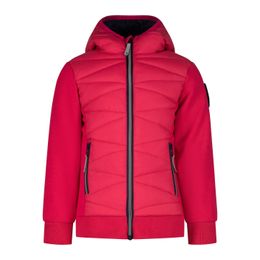 SALT & PEPPER Outdoorjacke SALT AND PEPPER "Spring Bloom" Gr. 104, rosa Mädchen Jacken mit wechselbaren Badge