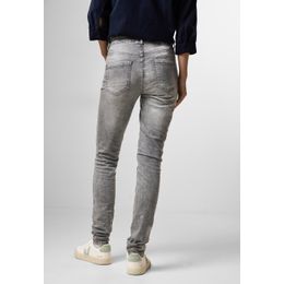 Gerade Jeans Cecil Gr. 29, Länge 32, grau (light grey stone wash) Damen Jeans 5-Pocket-Style