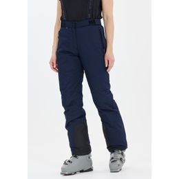 Skihose WHISTLER "Fairway" Gr. 34, EURO-Größen, blau (dunkelblau, blau), Damen, 100% Polyester, unifarben, Hosen, mit wasser- und winddichter Funktionsmembran