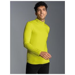 Rollkragenshirt TRIGEMA "TRIGEMA Rollkragen-Shirt aus elastischer Viskose" Gr. L, grün (powergreen) Herren Shirts