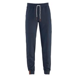 Jogginghose OCEAN SPORTSWEAR "Relaxed Cut" Gr. M (48/50), N-Gr, blau (marine (aus recyceltem polyester)), Herren, Obermaterial: 63% Polyester, 32% Baumwolle, 5% Elasthan, Hosen