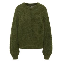 Sweater Mustang "Strickpullover" Gr. L, grün (dunkelgrün) Damen Sweatshirts