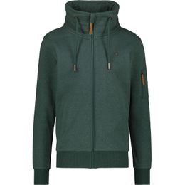 alife and kickin Sweatjacke ALIFE & KICKIN "Herren EliasAK A" Gr. M, grün (schwarz forest melange) Herren Sweatjacken