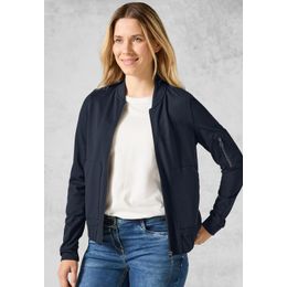 Cardigan Cecil Gr. L (42), blau (deep petrol) Damen Strickjacken aus softem Materialmix