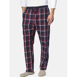 Pyjama Jan Vanderstorm "2er Pack Schlafhose RAWALD" Gr. 4XL, blau (blau kariert) Herren Homewear-Sets kariert und unifarben